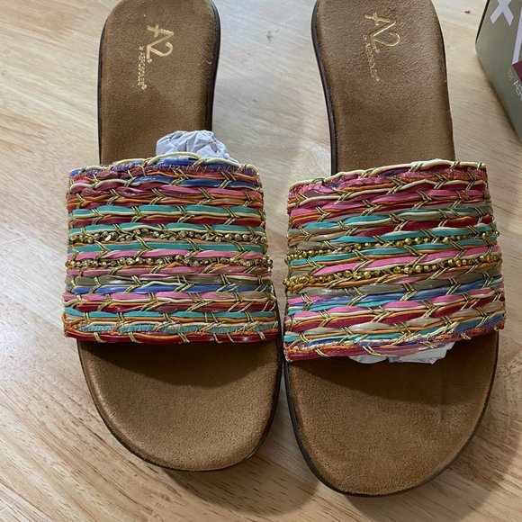 A2 Aerosoles | Shoes | A2 Aerosole Multi Colored Slide Sandals | Poshmark